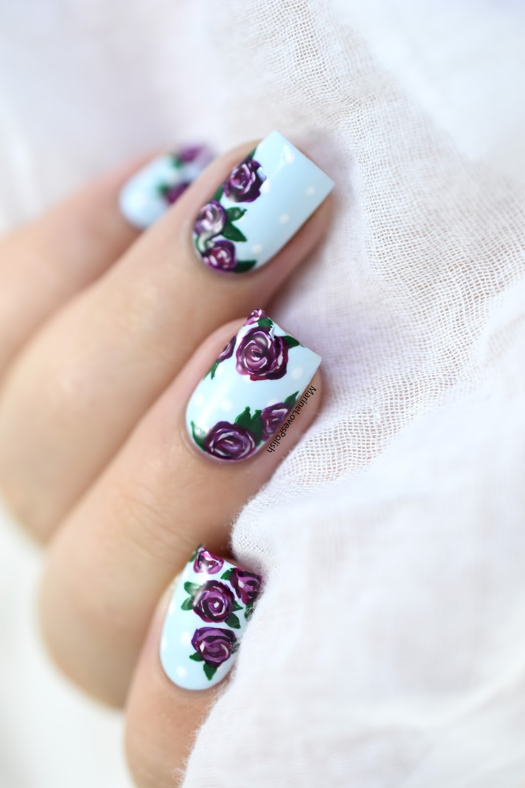 Easy Vintage Roses Nail Art - Maniswap with Paulina's Passions! [VIDEO ...