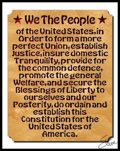 Scrollsaw Workshop: Preamble the the Constitution Scroll Saw Pattern ...