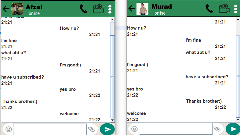 Chat Application Project using Socket Programming in Java