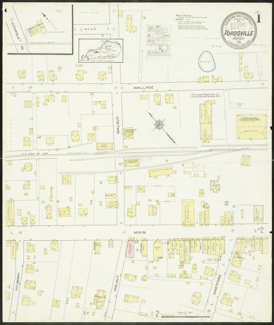 Ohio County, Kentucky History: Historic Map of Fordsville