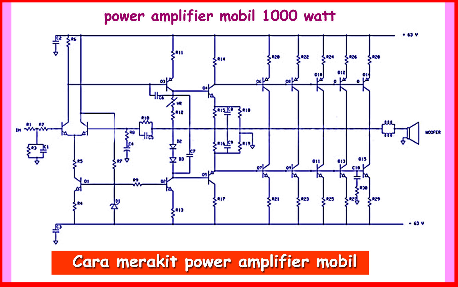 Ide 46+ Skema Rangkaian Power Ampli Mobil