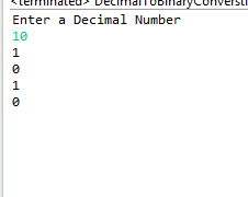 How to convert Decimal to binary in Java - EnsureToday