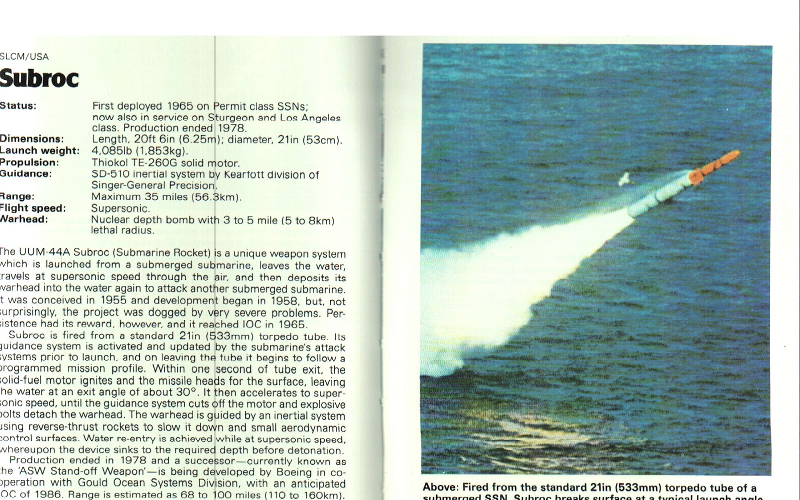 War Toys and Calculators: Missile of the Day: Subroc