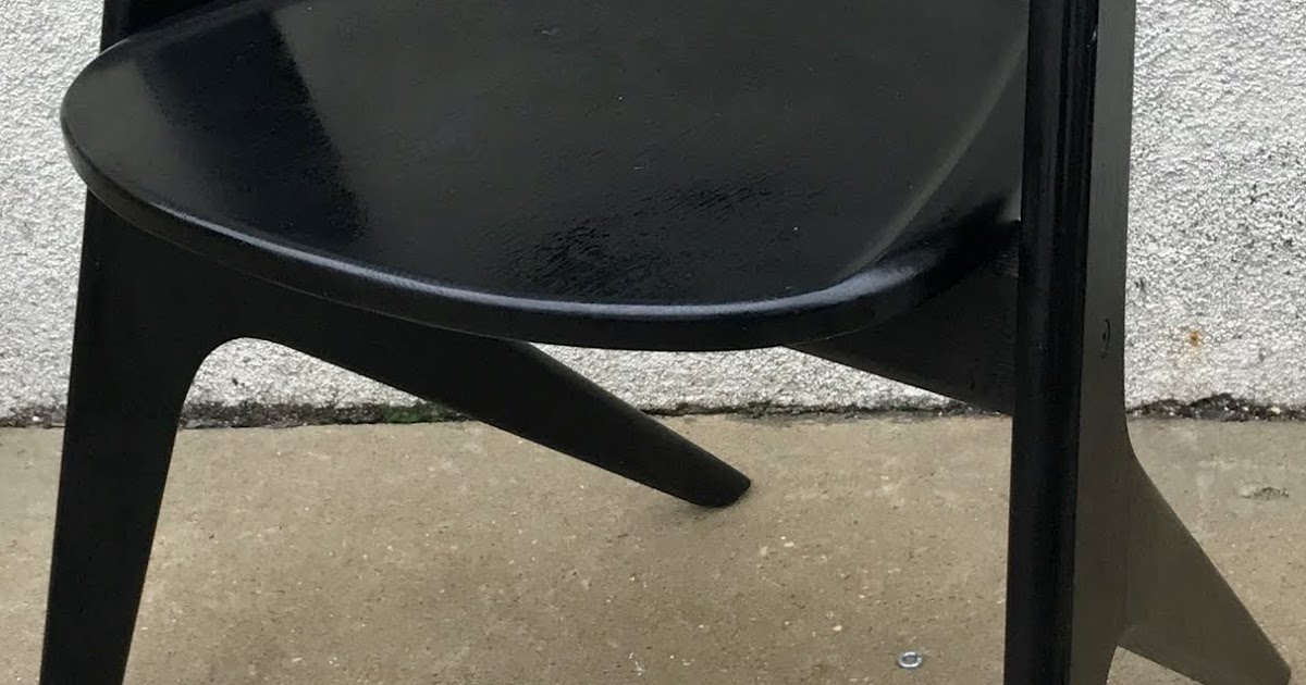 Uhuru Furniture & Collectibles: #470022 Black Contemporary Chair - $65 SOLD