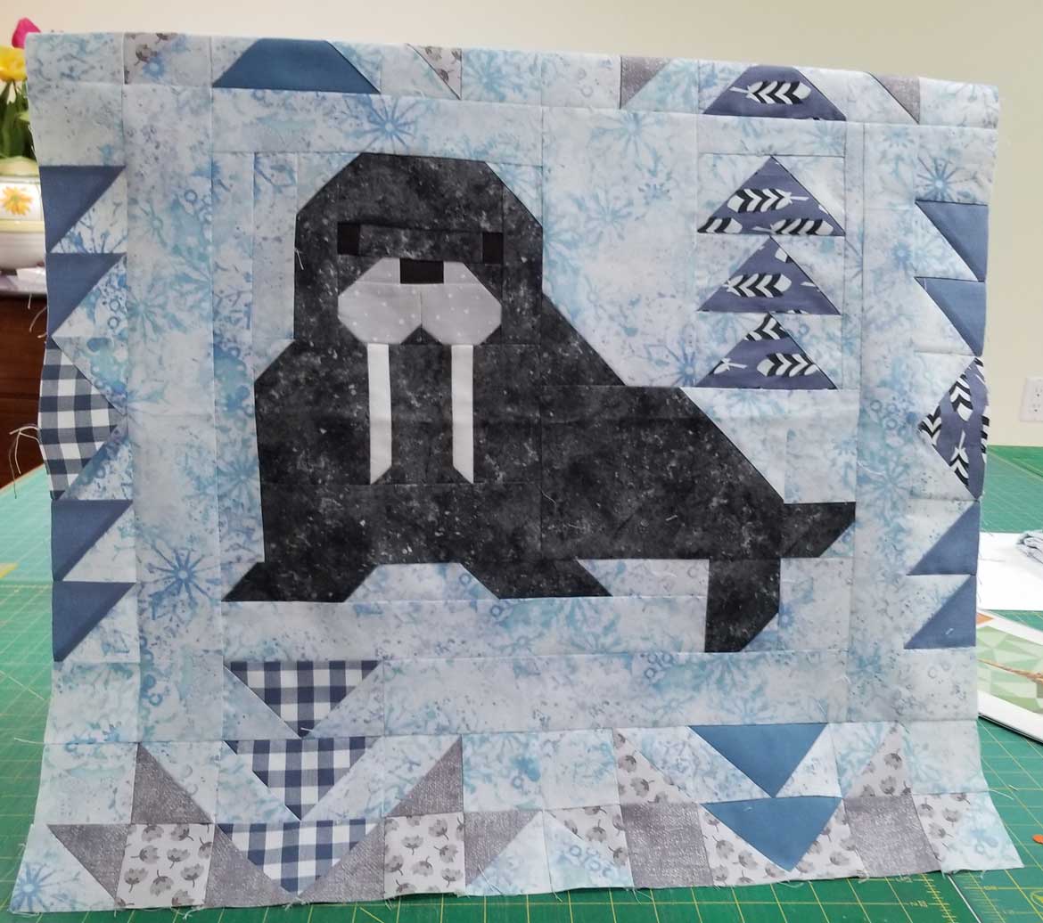 Crazy Quilter on a Bike!: North Stars - Willa Walrus