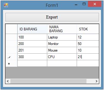 Tutorial VB.Net #26: Cara Export Data Datagridview ke Microsoft Excel ...