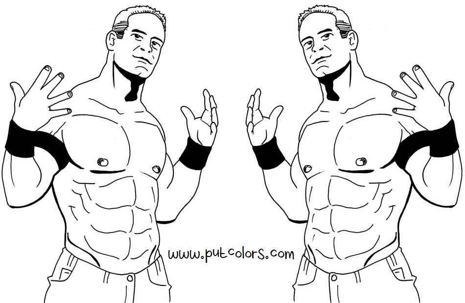 Wwe Wrestlers Coloring Pages
