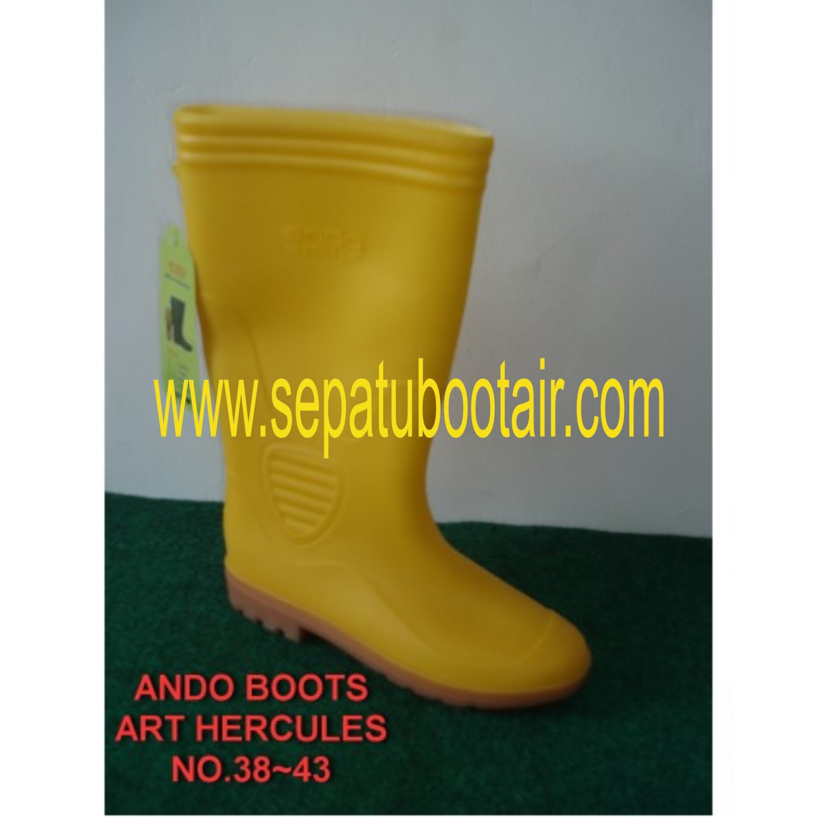 grosir sepatu boot air: Sepatu Boot Ando Kuning