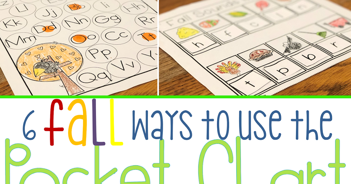 KinderGals: 6 Ways to Use the Pocket Chart in the Fall