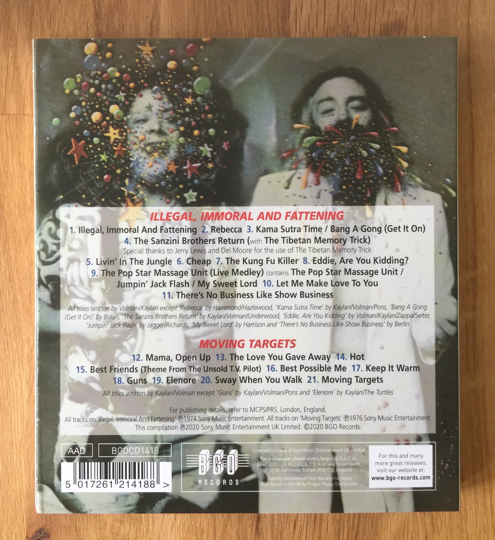 Sounds Good, Looks Good...: "Illegal, Immoral And Fattening/Moving ...