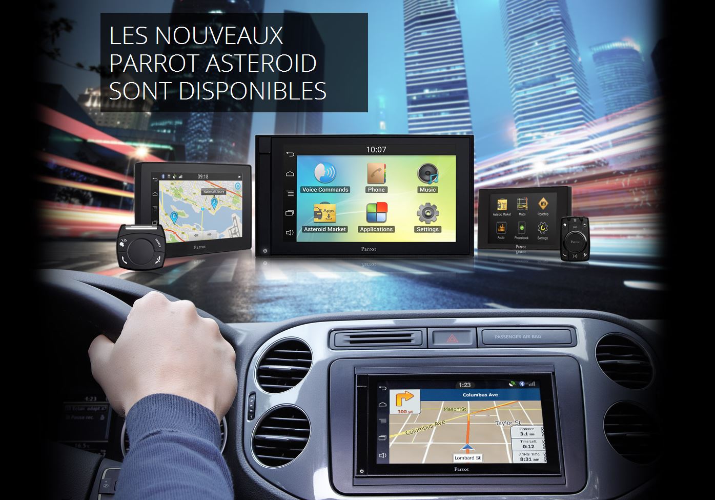 Voiture communicante: TomTom débarque sur l'autoradio Asteroid