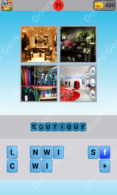 The New: 4 Pic 1 Word Level 71 Answer ~ Doors Geek