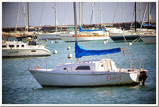 Cute little boat named Daisy