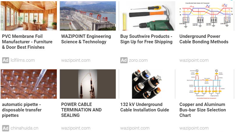 WAZIPOINT Engineering Science & Technology: Underground Cable ...