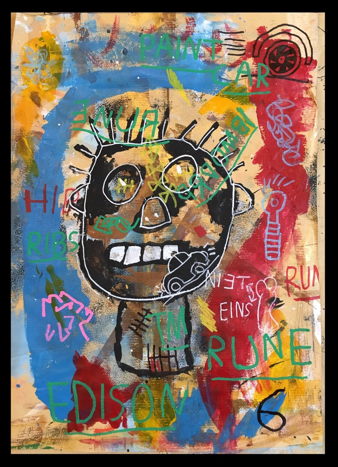 Jean Michel Basquiat Self Portrait