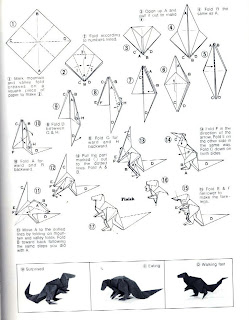 Origami Instruction: Iguanodon | web wanderers
