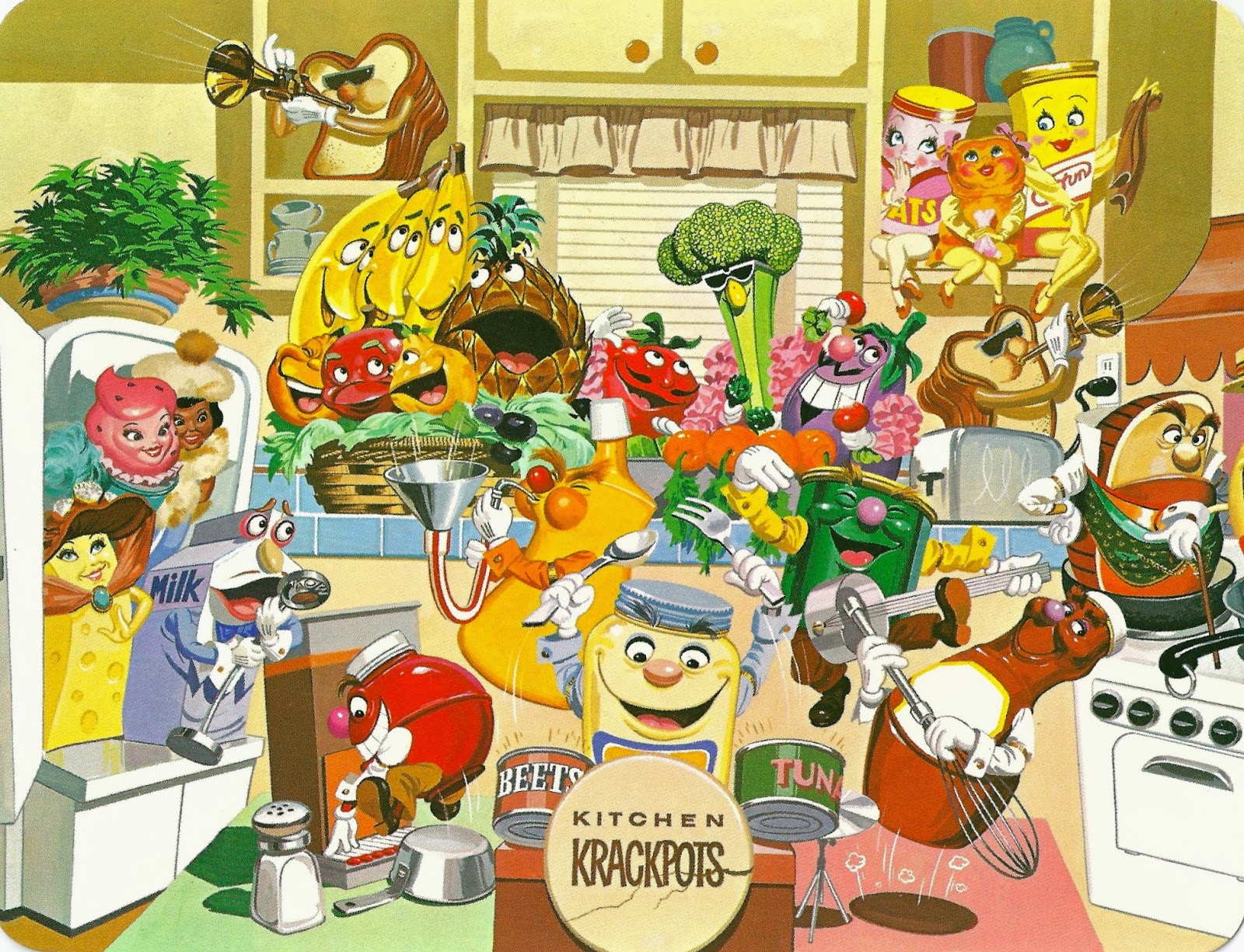 My Favorite Disney Postcards: Kitchen Kabaret, Featuring the Kitchen ...