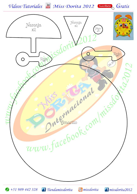 Eu Amo Artesanato: Relógio de Eva com Molde