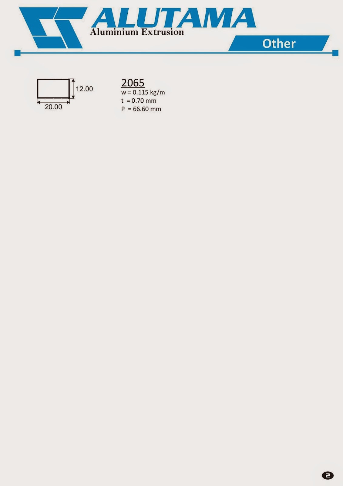 PT. ALUTAMA: COMMODITY