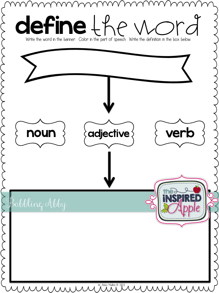 Interactive Vocabulary Notebooks! - Babbling Abby