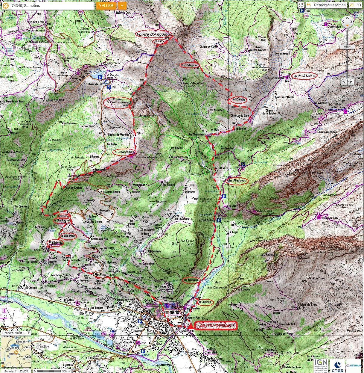 Le Margalier: Balade : Samoëns - La Bourgeoise - Pointe d'Angolon