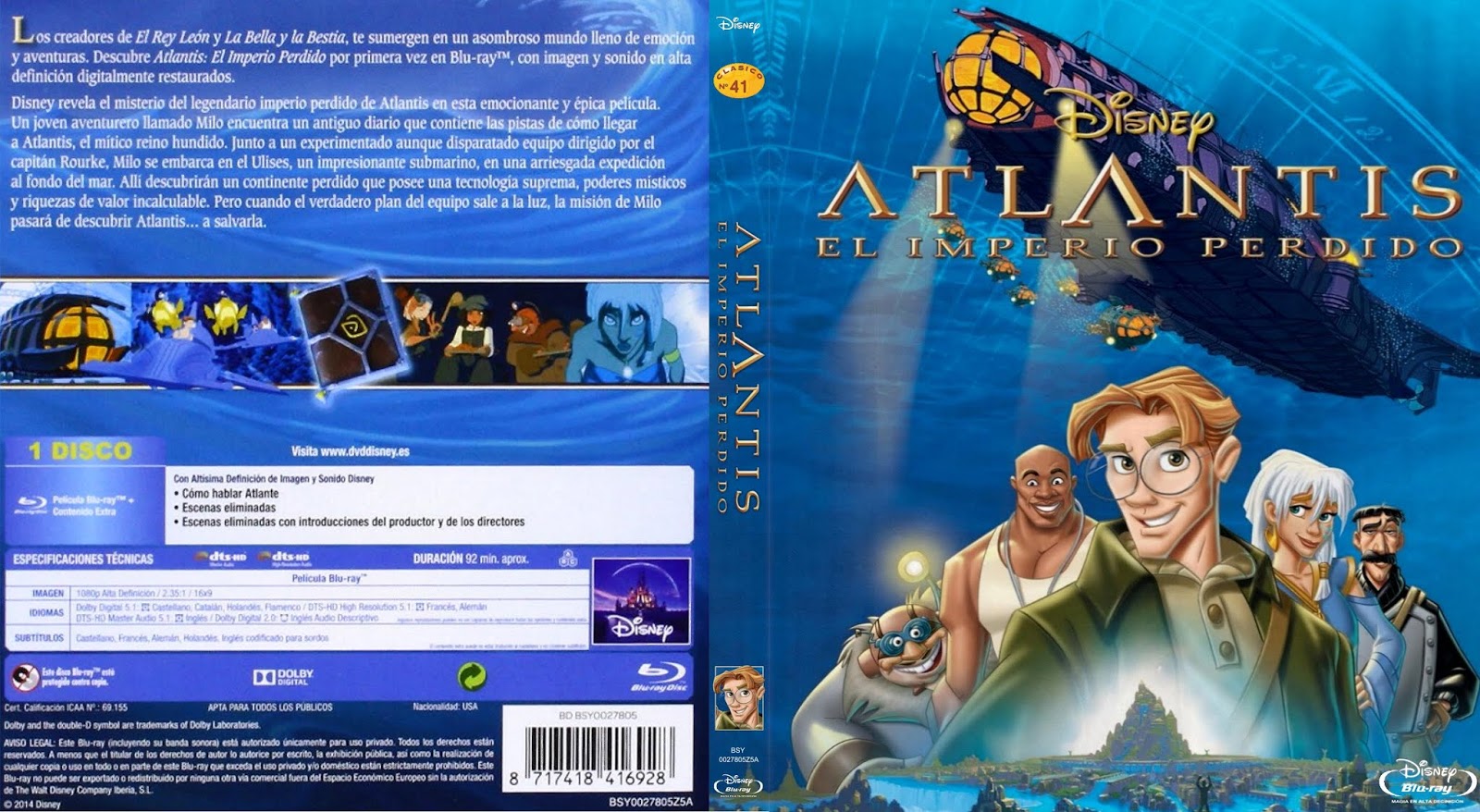 TÓmbola Disney Atlantis El Imperio Perdido