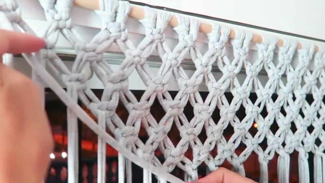 Como fazer uma cortina de macramé passo a passo: #Macramê