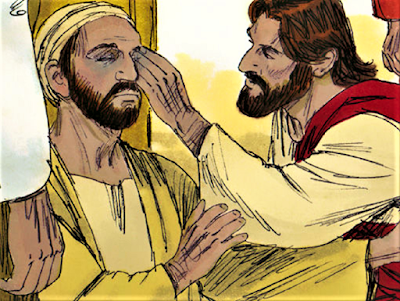 Jesus Healed a Blind Man at Bethsaida