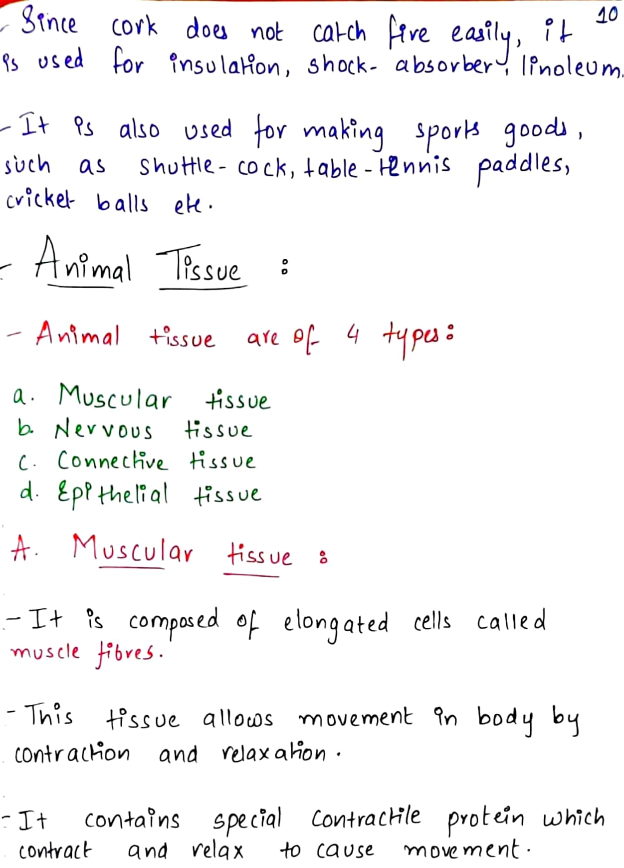 Tissue class 9 notes - Studypur