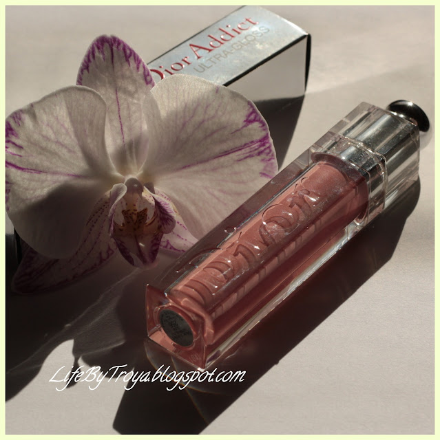 Review:: Dior Addict Ultra-Gloss Glow #256 Negligee Pink - Troya's Land