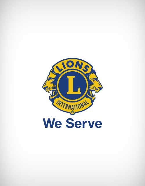 Lions Club We Serve Logo Lions Club We Serve Logo