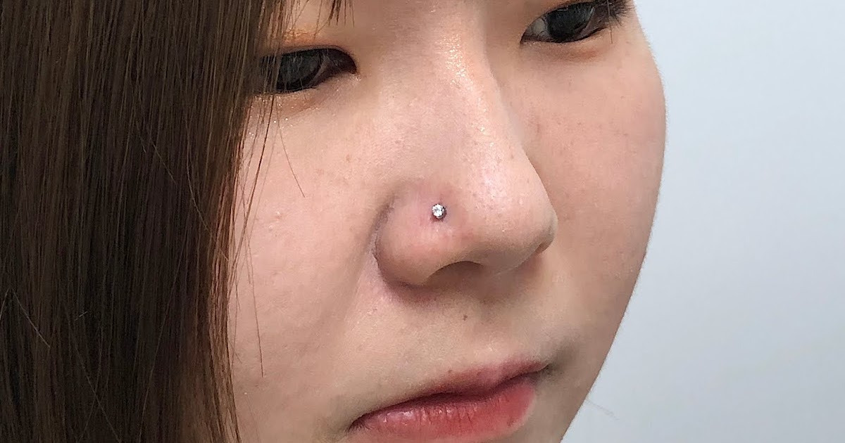 Nine Body Piercing Blog Nostril With Anatometal 2mm Prong Set Cubic