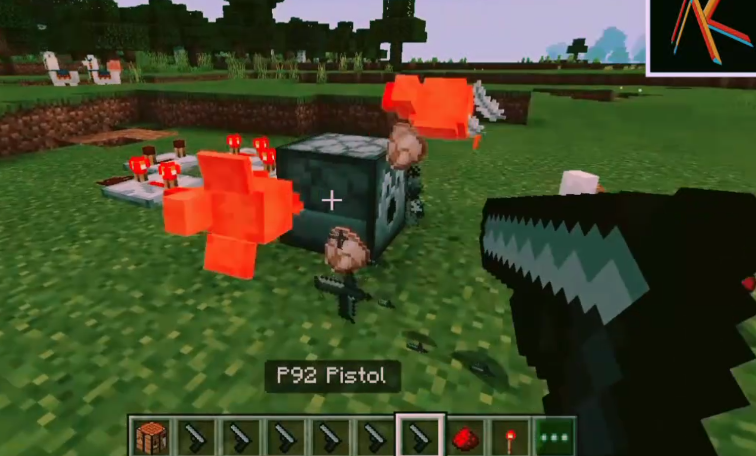Pistol Addon P92 Pistol Minecraft Addon