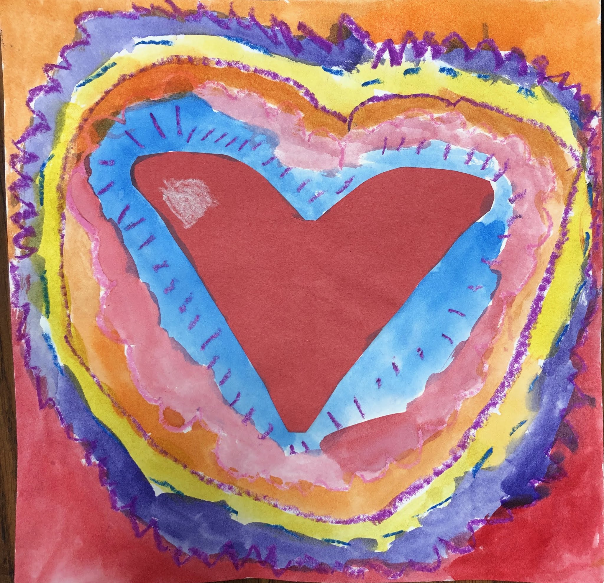 Mrs. Harris' art room: Jim Dine Radiating hearts kindergarten art lesson
