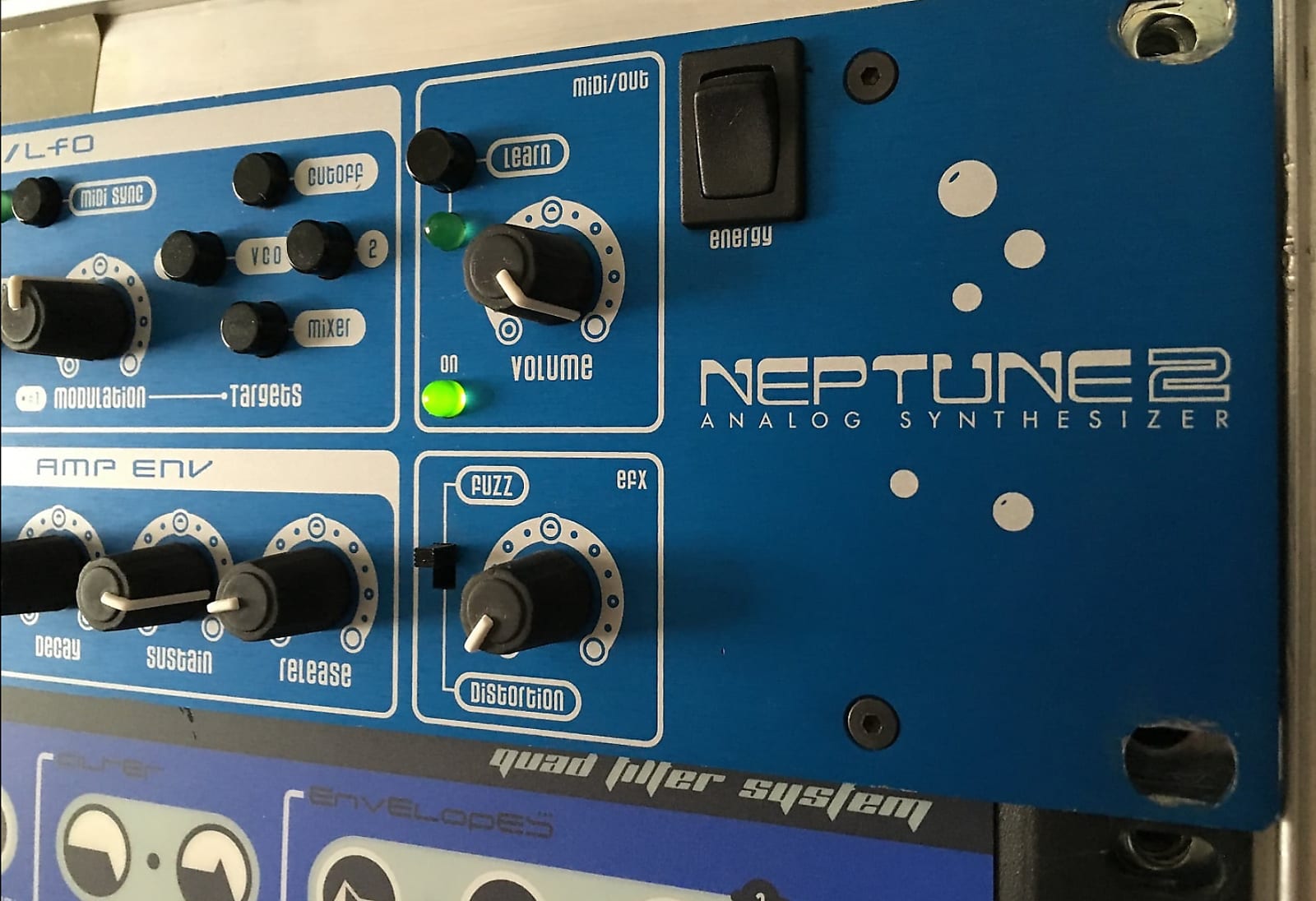 MATRIXSYNTH: Spectral Audio Neptune 2 - Blue Analog Rackmount Synth