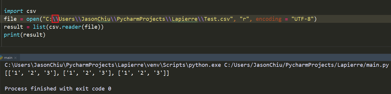 JASON_YY 的工作筆記: Python錯誤 - SyntaxError: (unicode error) 'unicodeescape ...