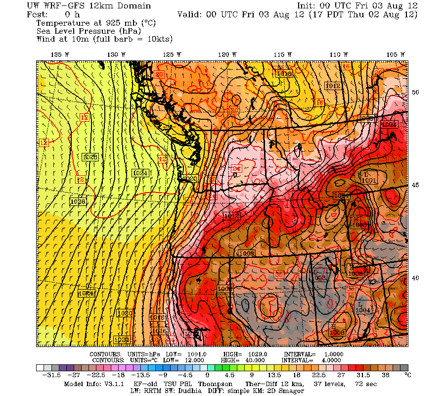 Cliff Mass Weather Blog: Heat Waves and the Thermal Trough