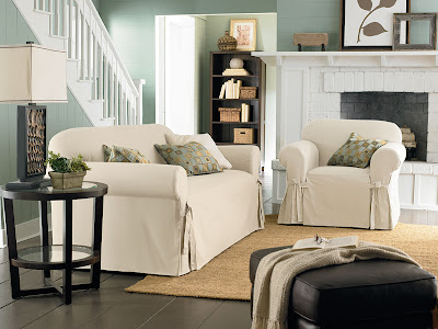 Sure Fit Slipcovers: How To Brighten Up A Drab Room...