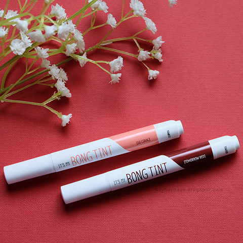[REVIEW]: It’s My Bong Tint | Tomorrow Red [RE02] and So Coral [BE01 ...