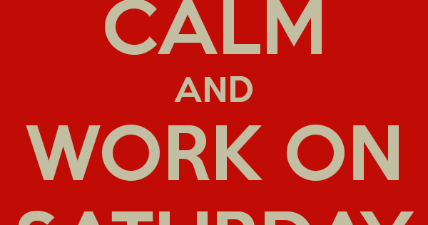 Mazalice: LOTD: Keep calm & work on Saturday