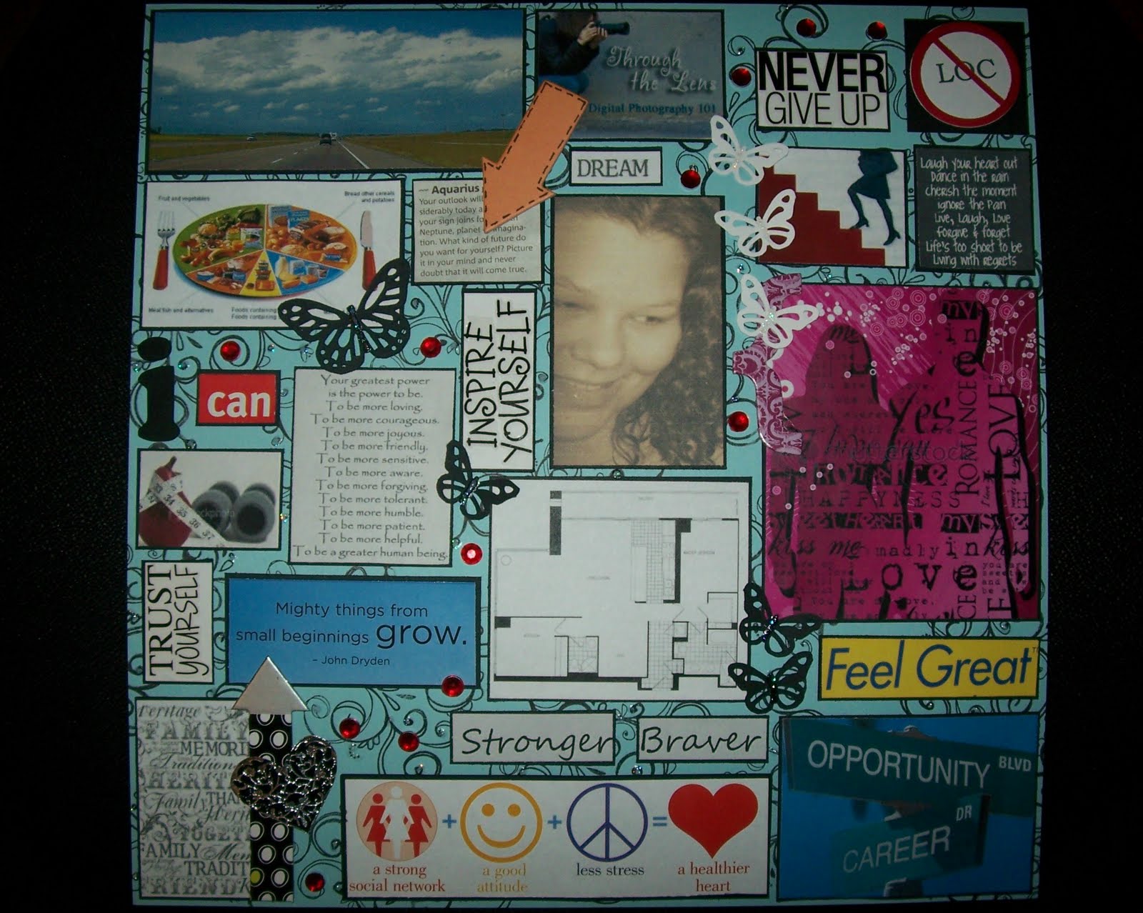 YOU NEVER KNOW WHEN YOU MIGHT BE MAKING A MEMORY: Vision Board