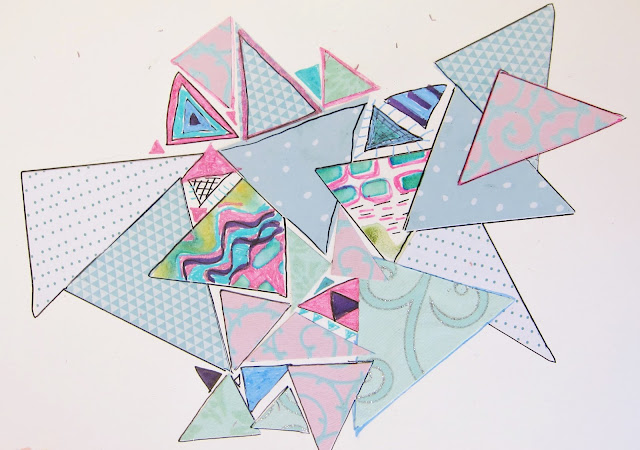 Triangle Collage - Marcia Beckett