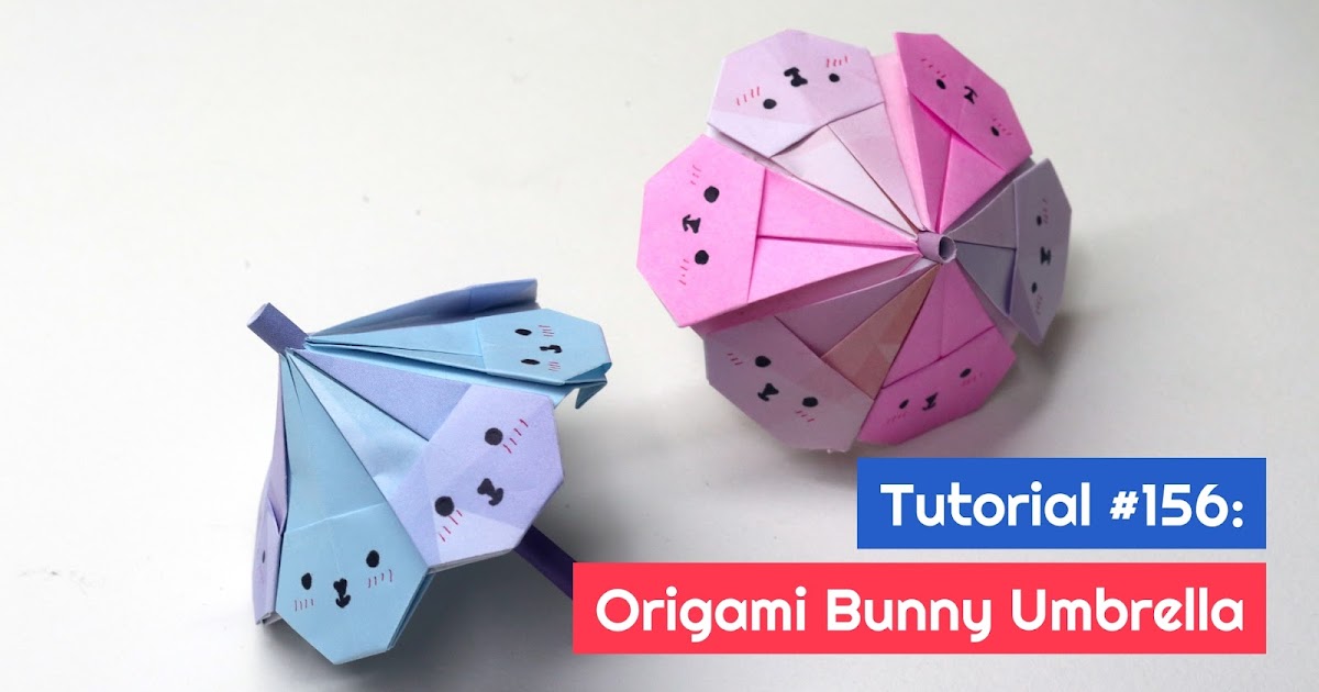Tutorial #156: Origami Bunny / Rabbit Umbrella | The Idea King