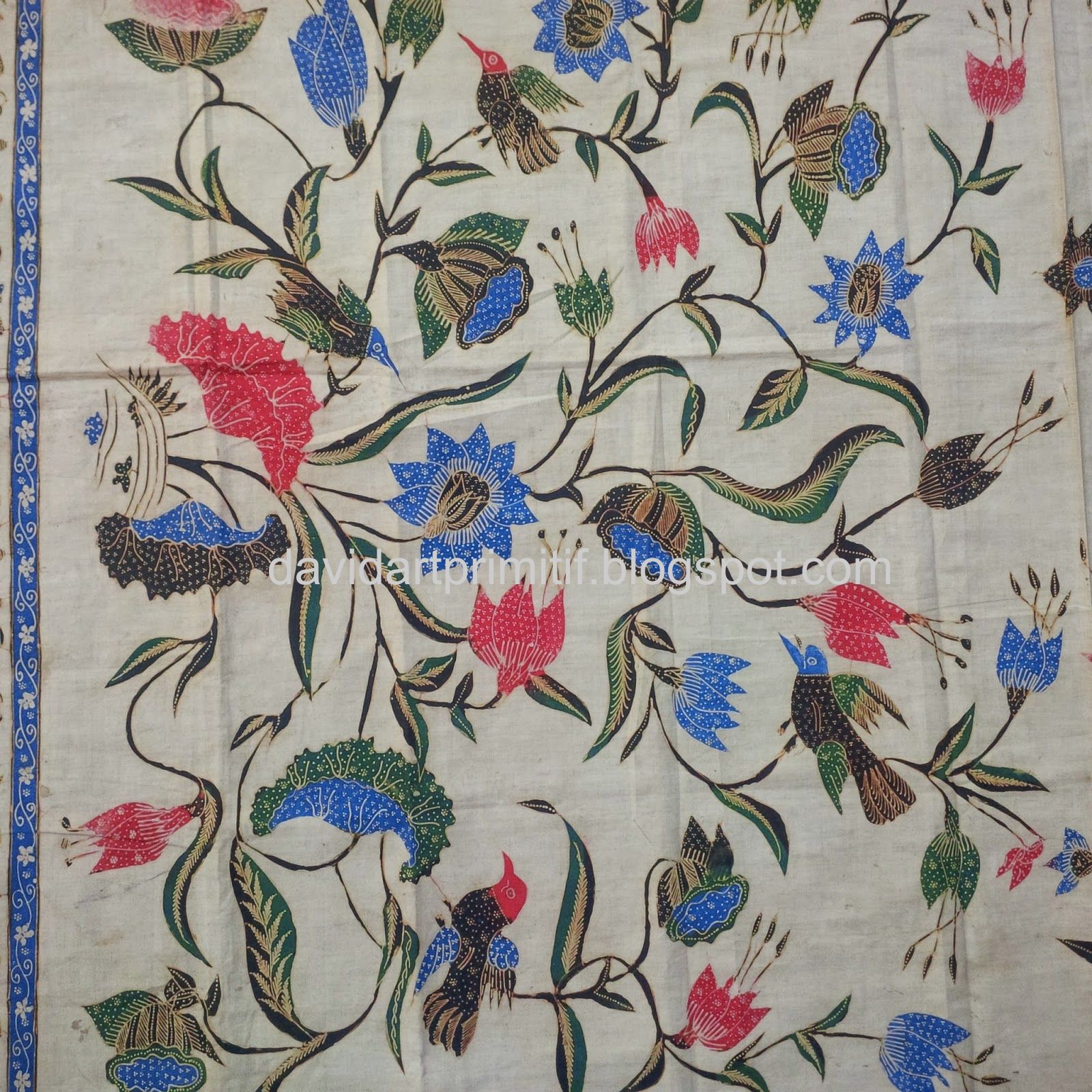 Art & Primitif: Kain Selendang Wayang Batik Belanda