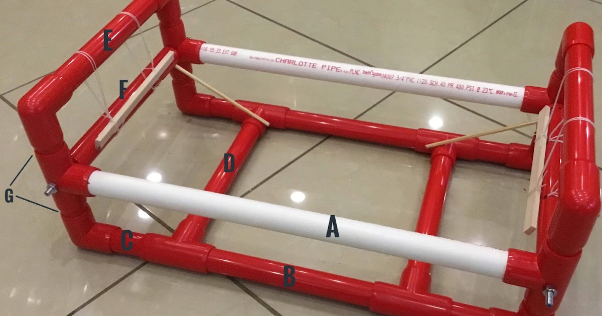 Weaving Down the Road: Red PVC Loom Plans