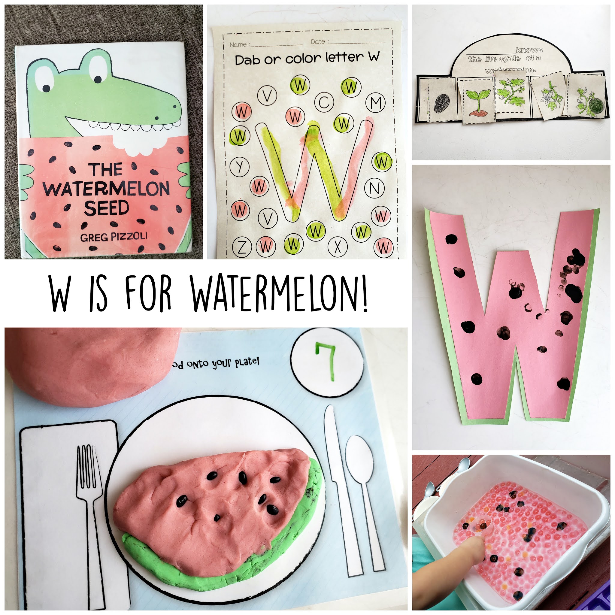Mom's Tot School: W is for Watermelon!
