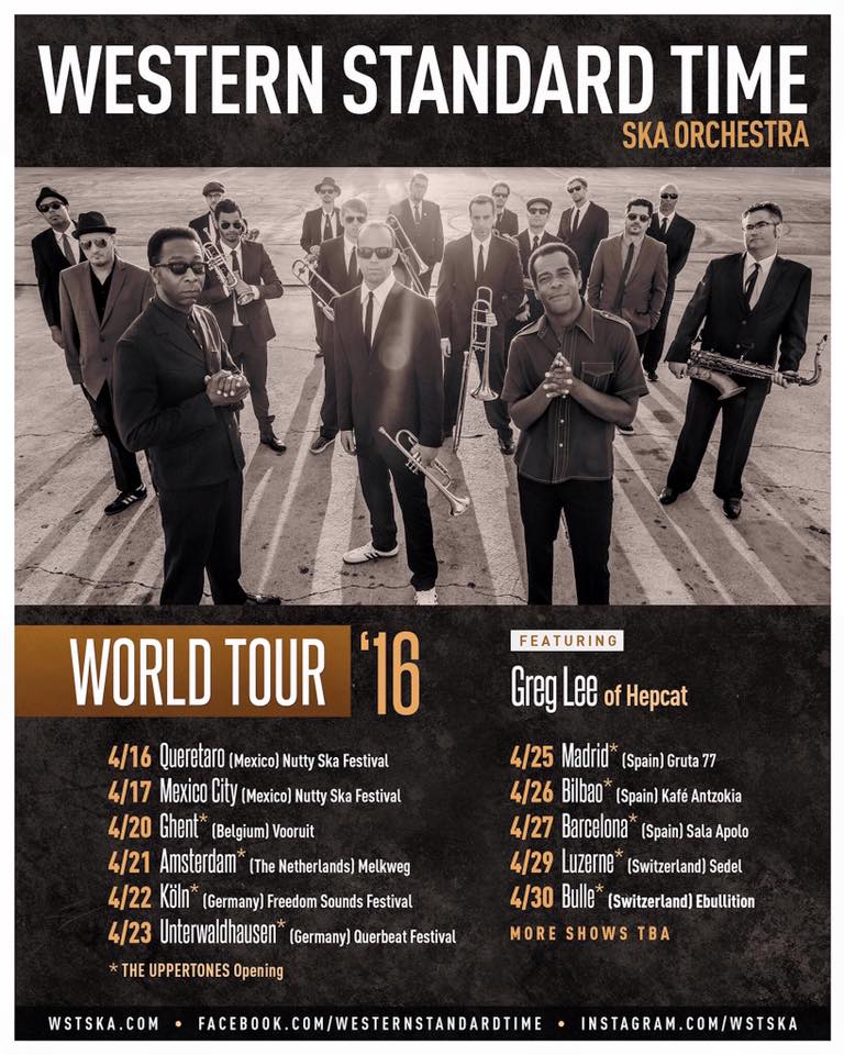 WESTERN STANDARD TIME on tour! - 25/04 Madrid, 26/04 Bilbao, 27/04 ...