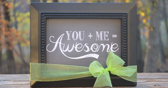 {NEW PRINTABLE} You + Me = AWESOME - My Computer is My Canvas