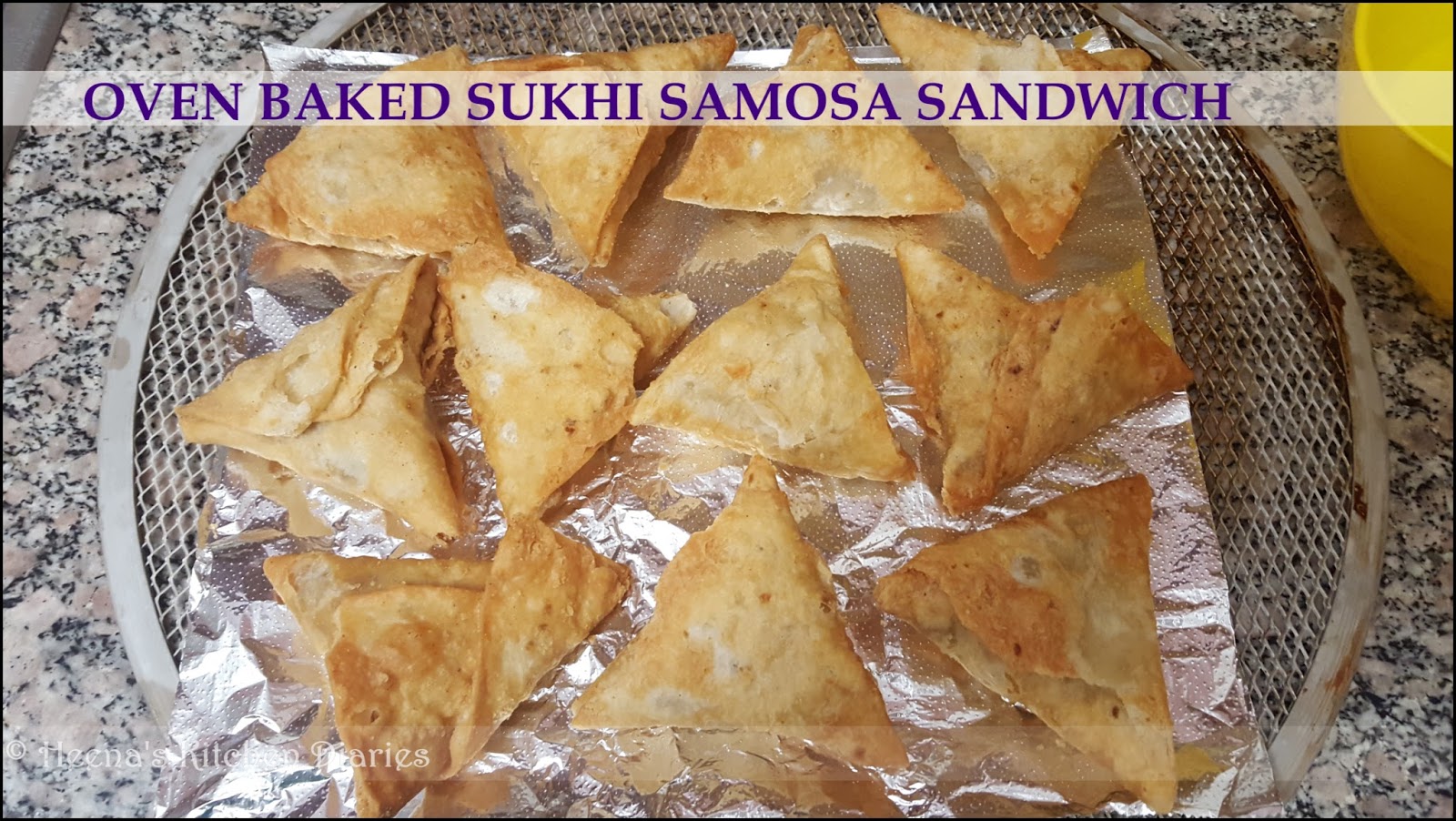 Heena's Kitchen Diaries: Oven Baked Sukhi Samosa Sandwich