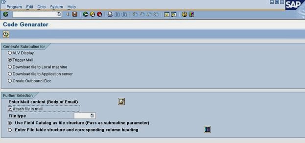 Abap Code Generator Tool Part 1 Sap Abap Online Tutorials 7959